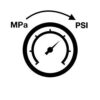 Convert pressure unit Mpa to psi 【 1 Mpa= 145.037738 psi